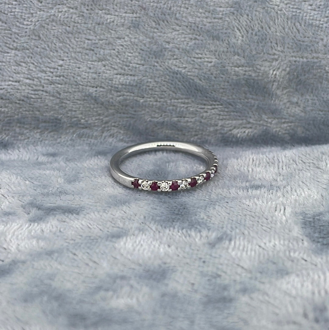 R0477 18ct Ruby/dia 0.15ct dia 0.20ct ruby f/g vs HET1023 – Alex ...